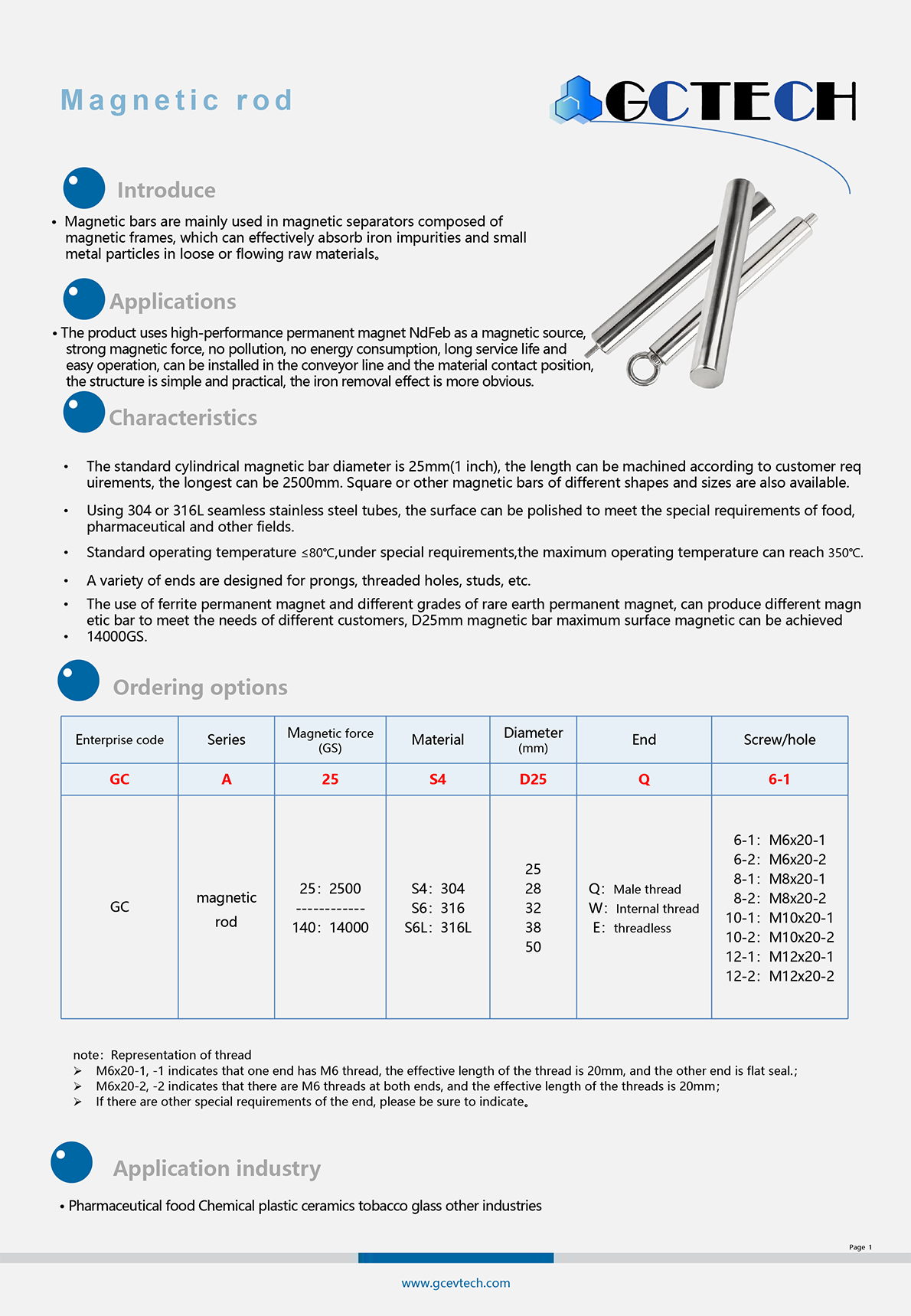 magnetic rod - 绿继新能源